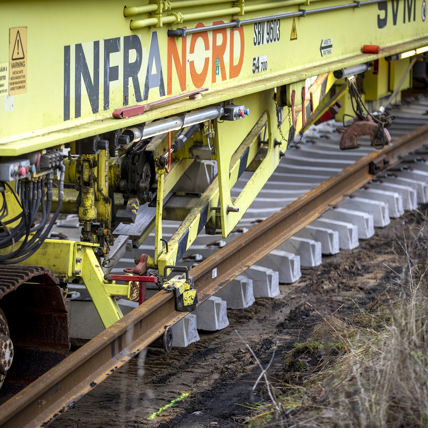 Infranord maskin - Spårbyggnadståg (SVM)